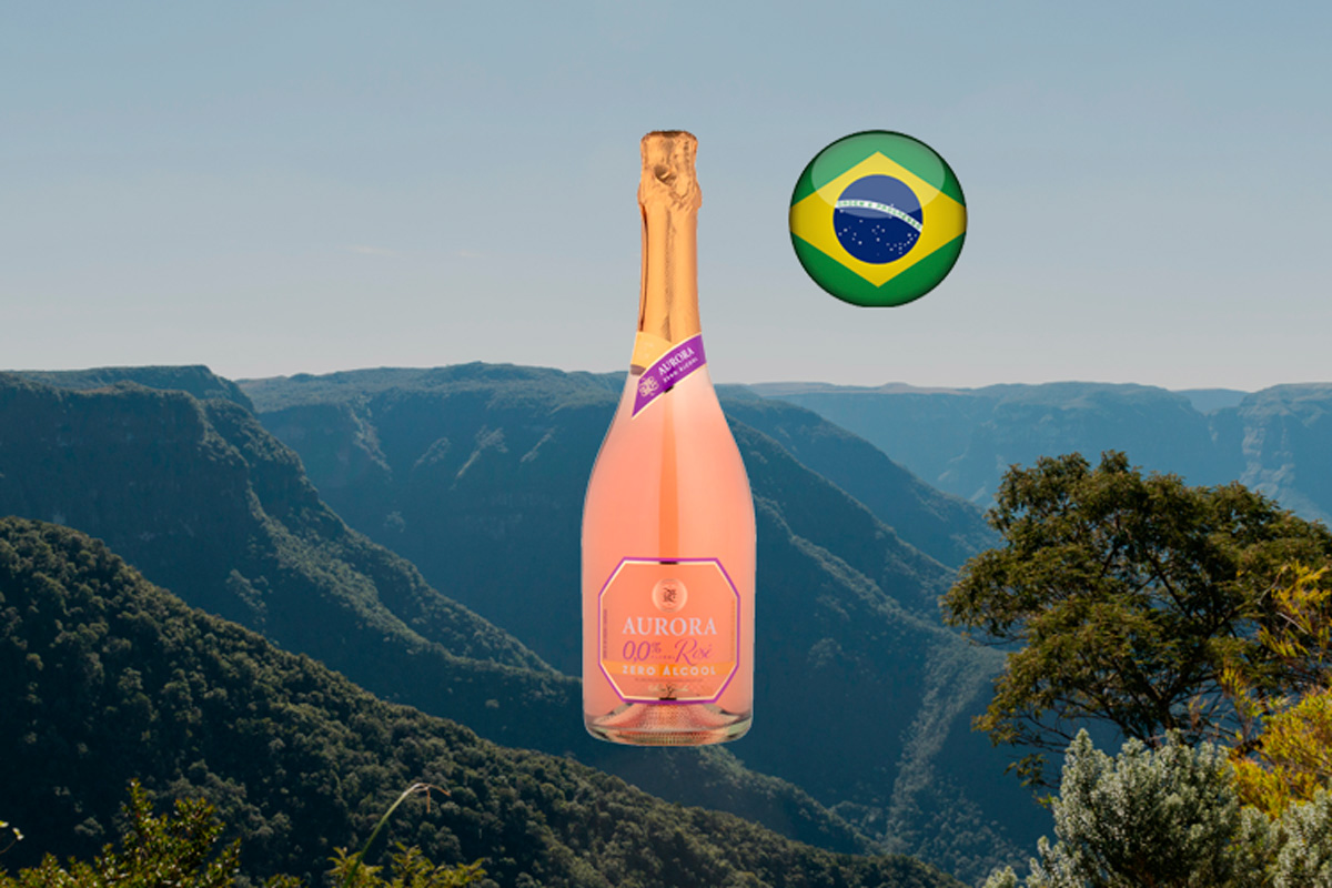 Espumante Aurora Rosé 0.0% - Espumante rosé sem álcool brasileiro ...