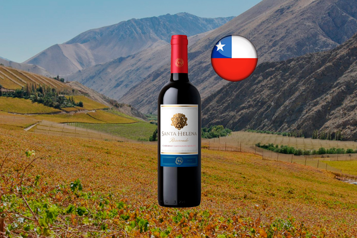 Santa Helena Reservado Cabernet Sauvignon Merlot - Vinho tinto chileno ...