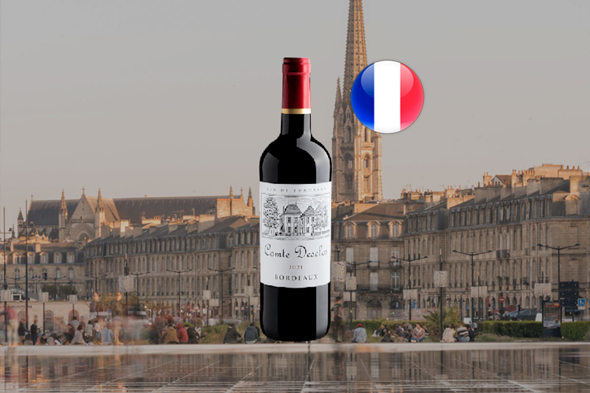 Comte Desclos Bordeaux AOP 2021 - Vinho tinto francês | Center Gourmet ...