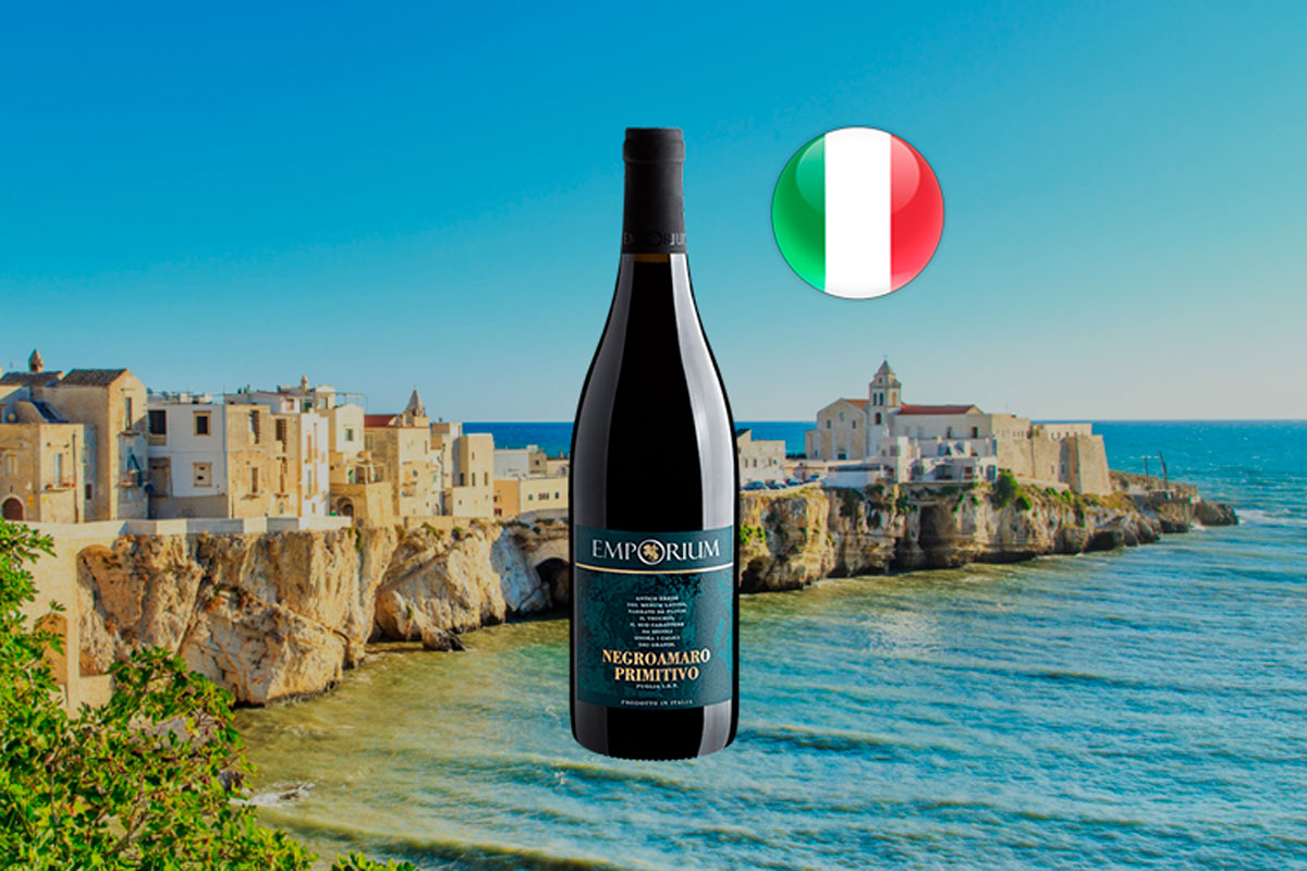 Emporium Negroamaro-Primitivo Puglia IGT - Vinho tinto italiano ...
