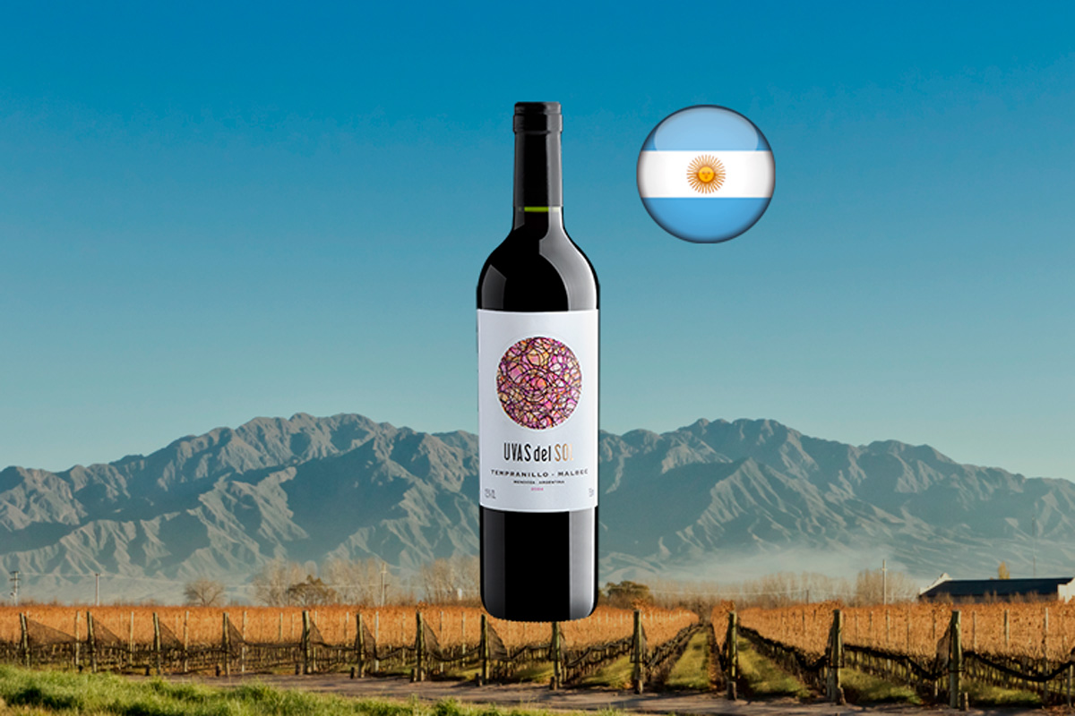 Uvas del Sol Tempranillo-Malbec 2024 - Vinho tinto argentino | Center ...